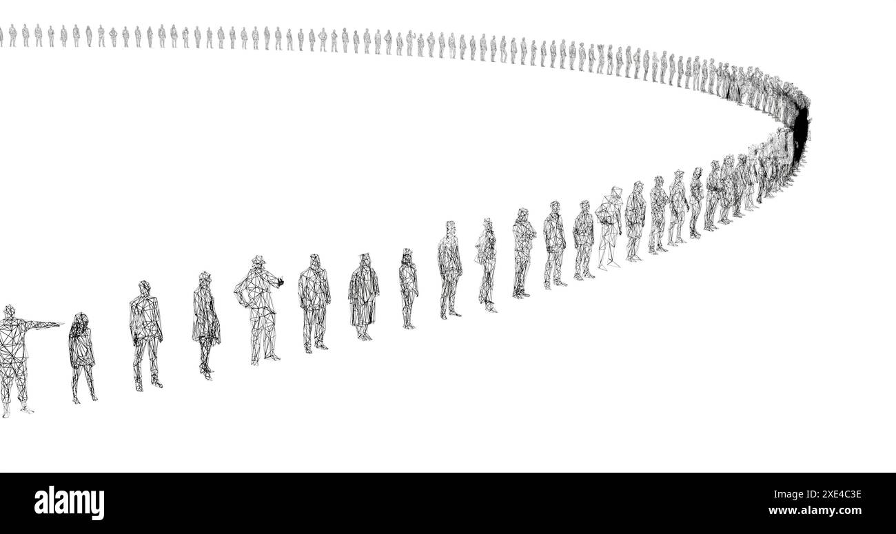 Human figures as crowd for society or social issues Stock Photo - Alamy