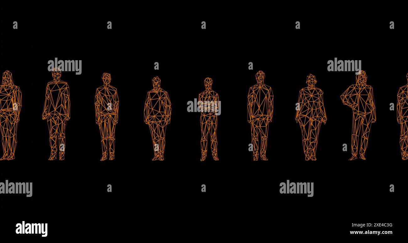Human figures as crowd for society or social issues Stock Photo - Alamy