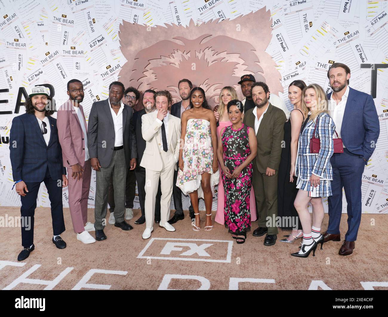 Los Angeles, USA. 25th June, 2024. (L-R) THE BEAR Season 3 Cast - Jose ...