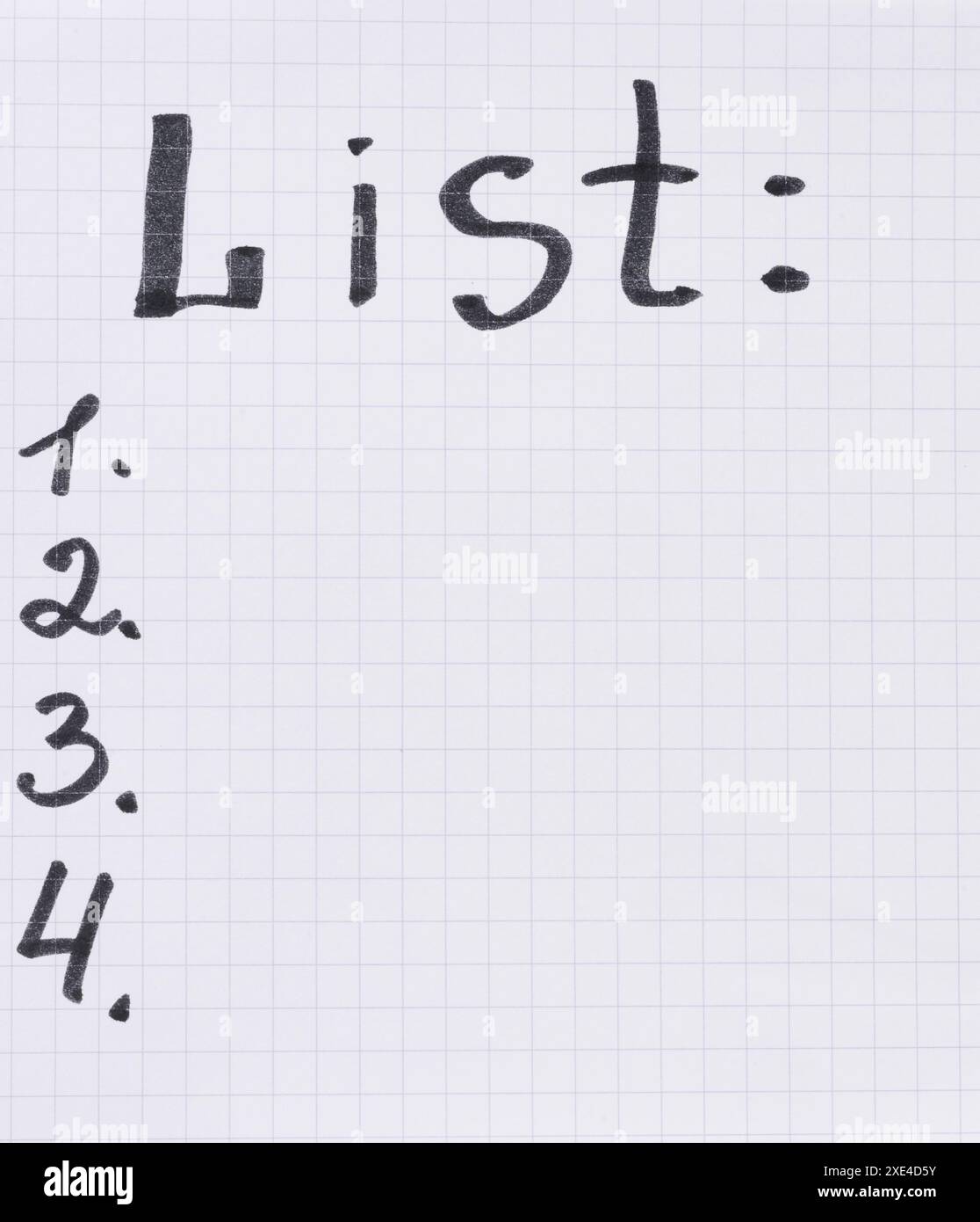 White sheet notebook inscription hi-res stock photography and images ...