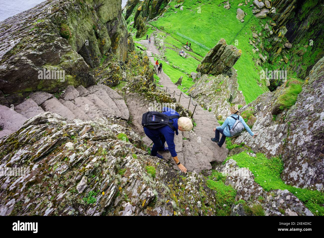 Steep walking path stairs hi-res stock photography and images - Alamy