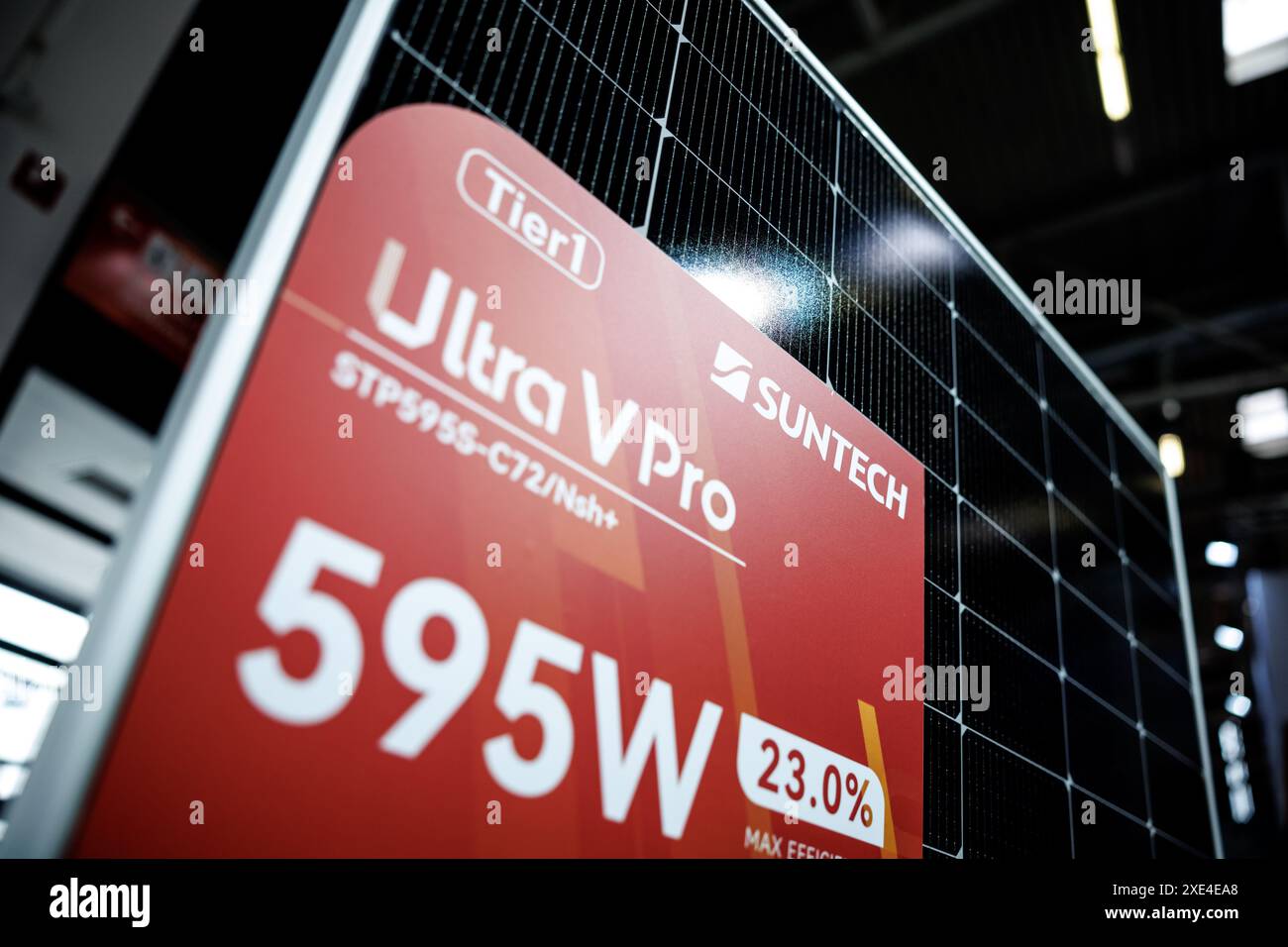 Munich, Germany. 20th June, 2024. The logo and lettering of Suntech ...