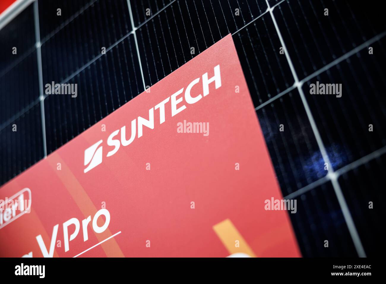 Munich, Germany. 20th June, 2024. The logo and lettering of Suntech ...
