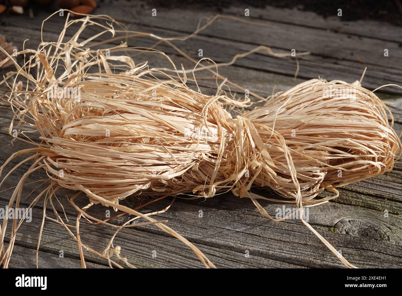 Raphia, Raffiabast, raffia string Stock Photo - Alamy
