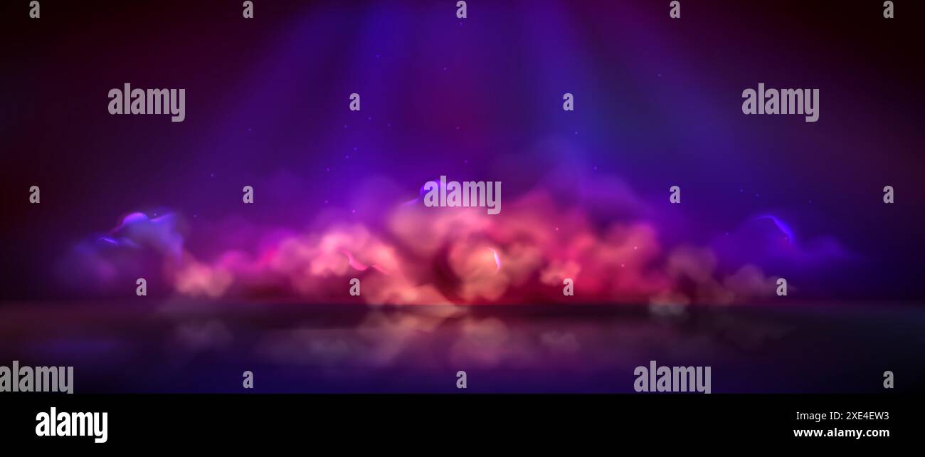 Pink neon light smoke. Space cloud game background. Metaverse wallpaper ...