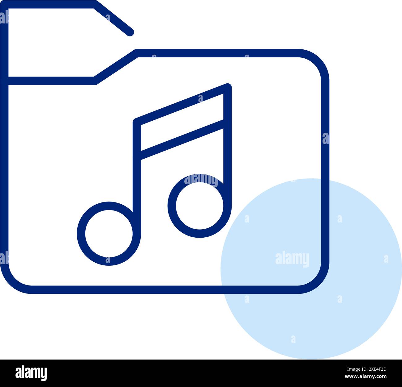 Music files folder. Digital sound archive. Playlists library management ...