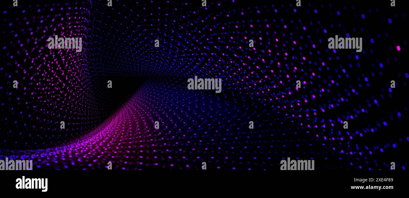 Triangular light tunnel bg. Abstract disco party 3d cyber design ...