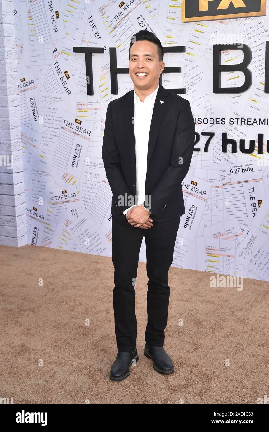 Alan Yang arrives at the premiere of "The Bear" Season 3 at the El ...