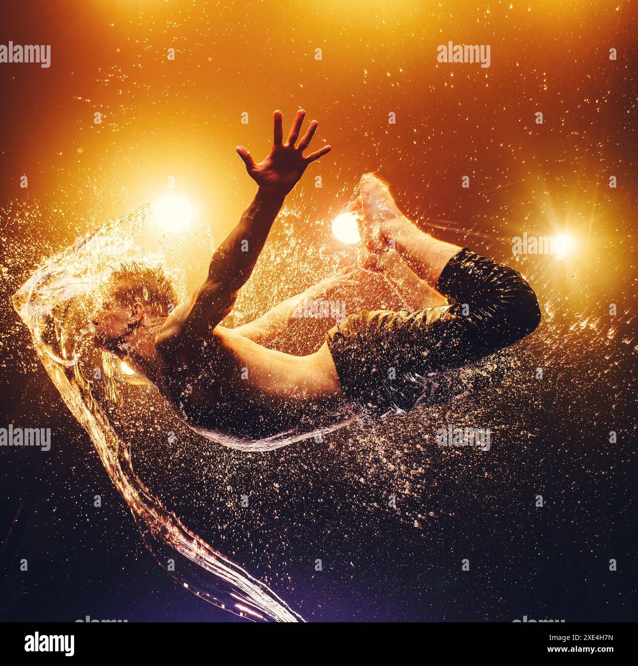 Young man dancing Stock Photo - Alamy