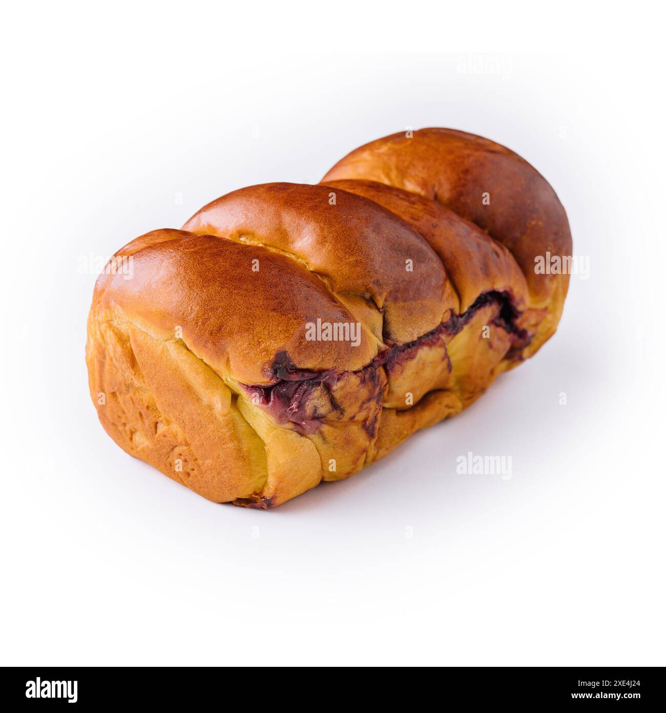 Blueberry jam on bread Cut Out Stock Images & Pictures - Alamy