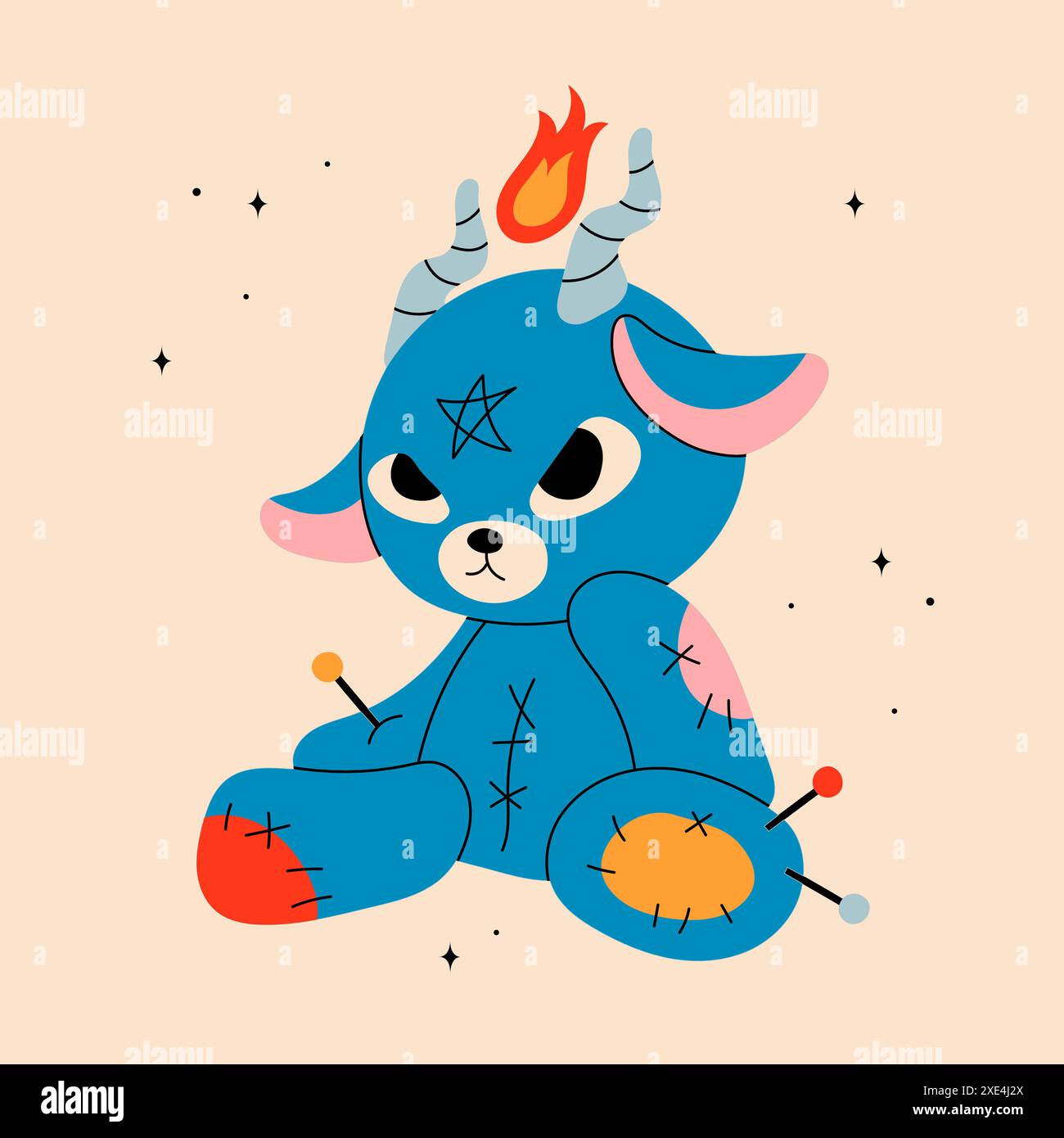 Creepy goat Stock Vector Images - Alamy