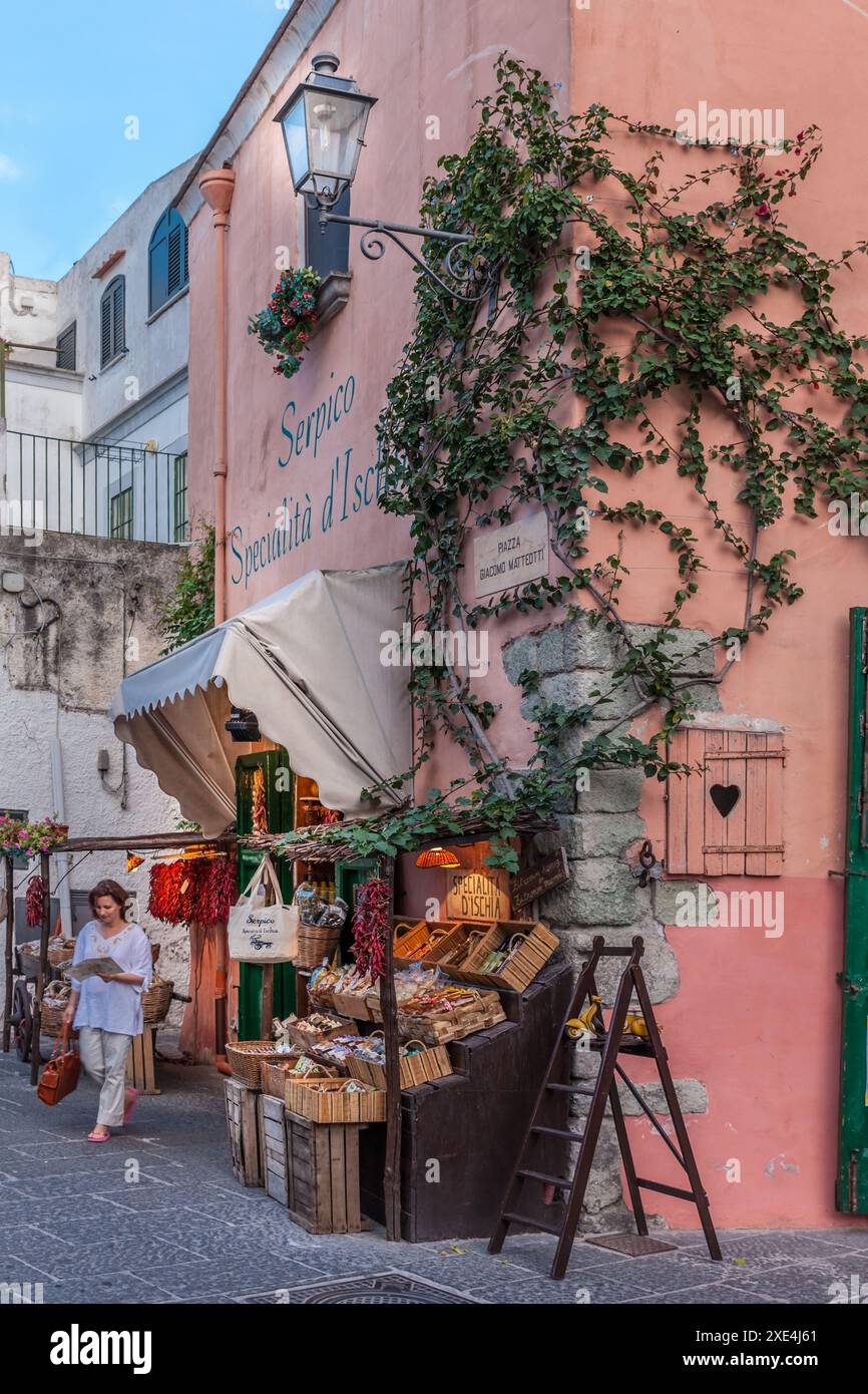geography / travel, Italy, Campania, Traditional delicatessen in Forio ...