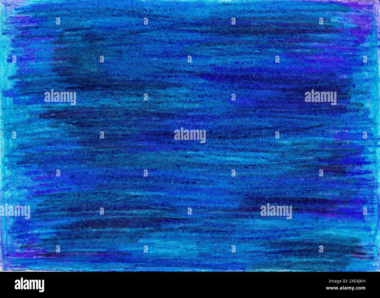 Abstract blue background. Filled with texture drawn with colored ...