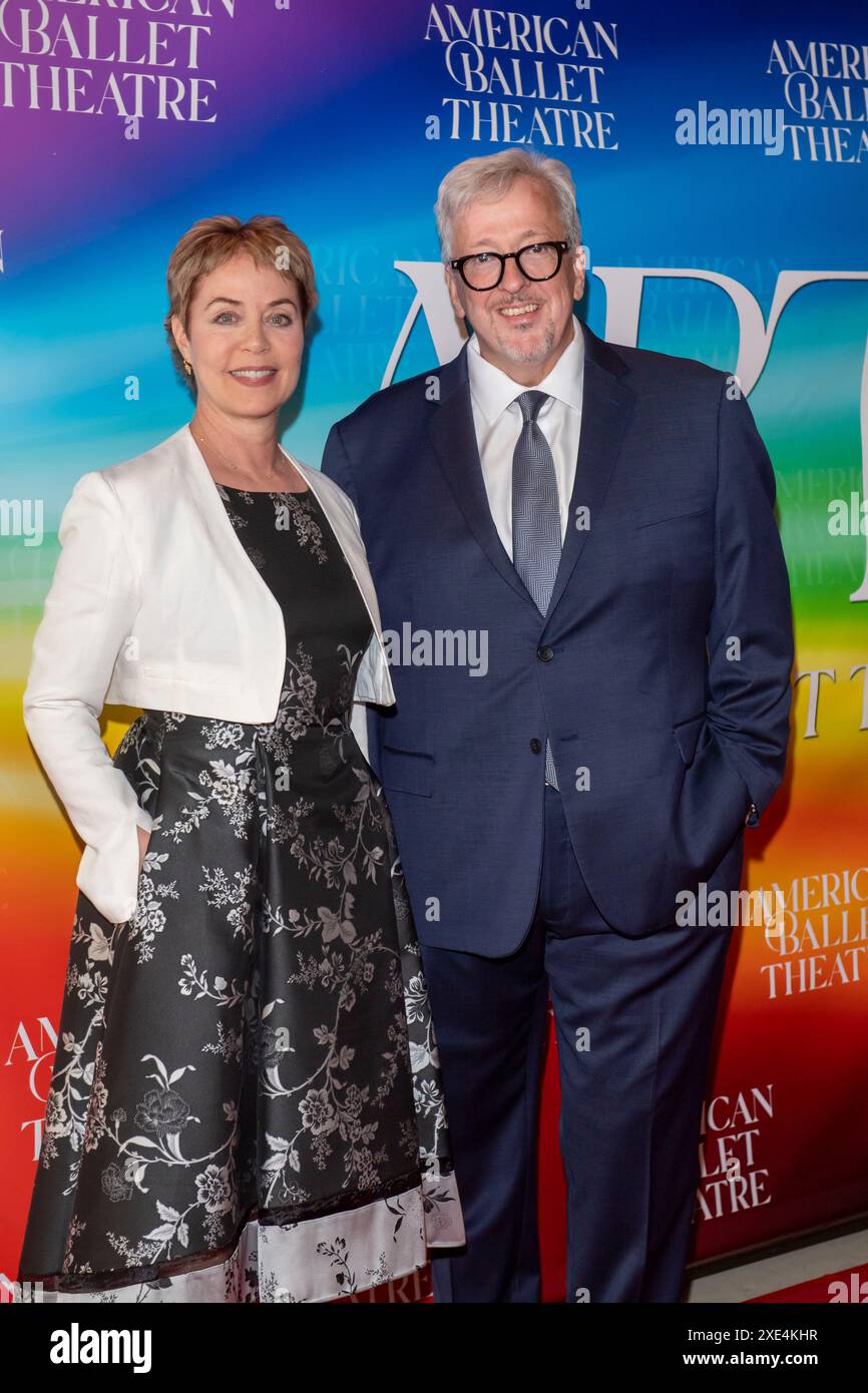 New York, United States. 25th June, 2024. (L-R) Susan Jaffe and Barry ...