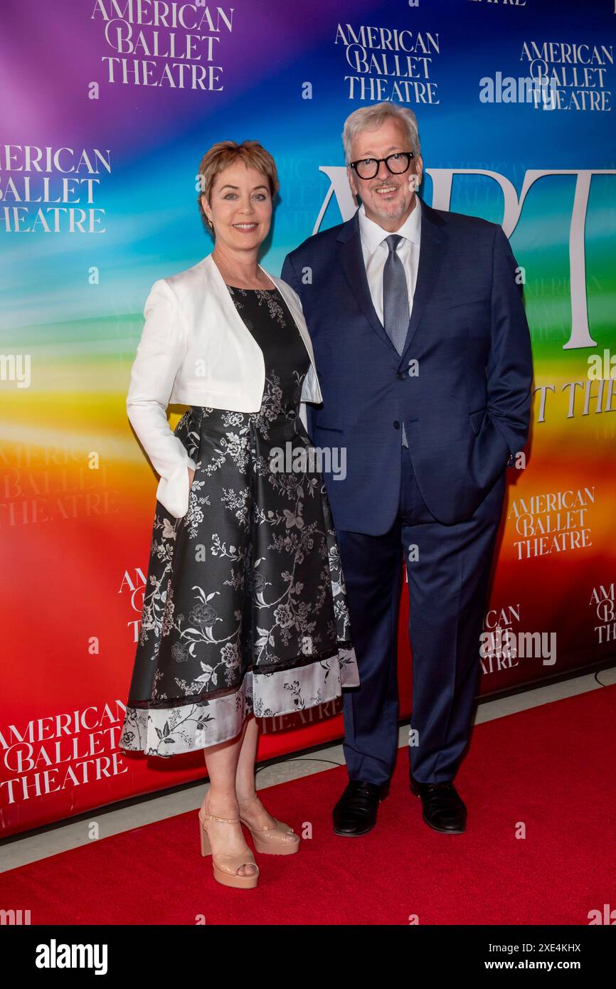 (L-R) Susan Jaffe and Barry Hughson attend the American Ballet Theatre ...