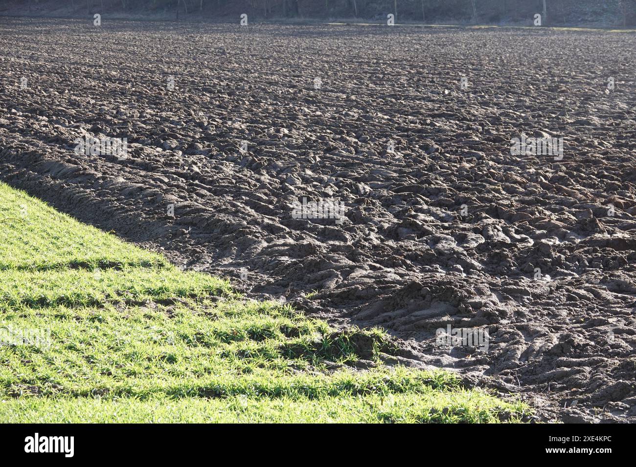 Tractor ploughing field ploughed plow hi-res stock photography and ...