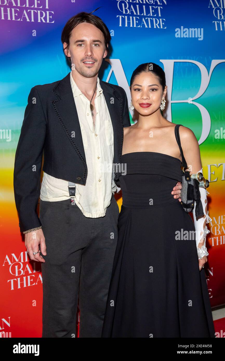 New York, United States. 25th June, 2024. (L-R) Reeve Carney and Eva ...
