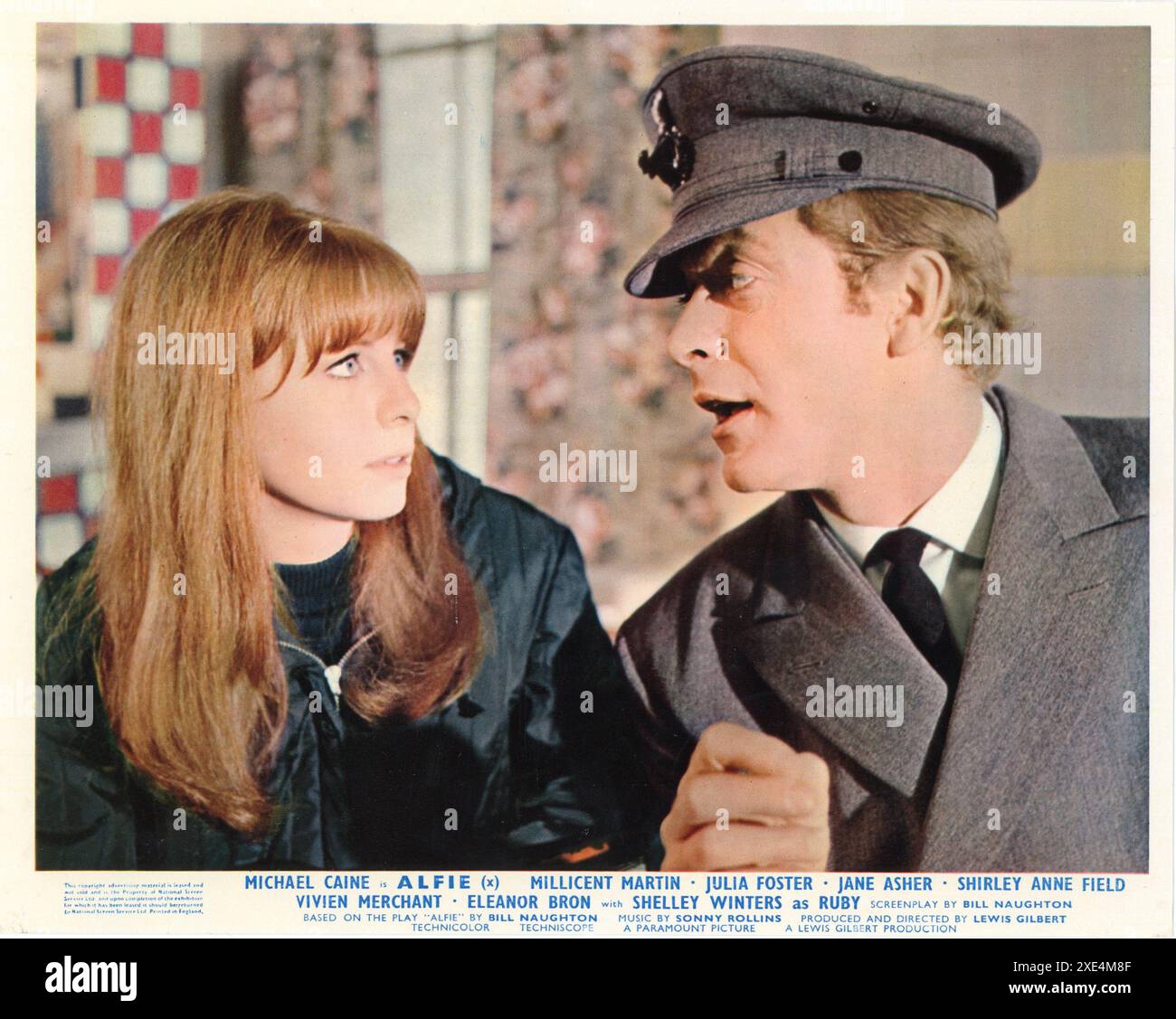 JANE ASHER and MICHAEL CAINE in ALFIE 1966 director LEWIS GILBERT play ...