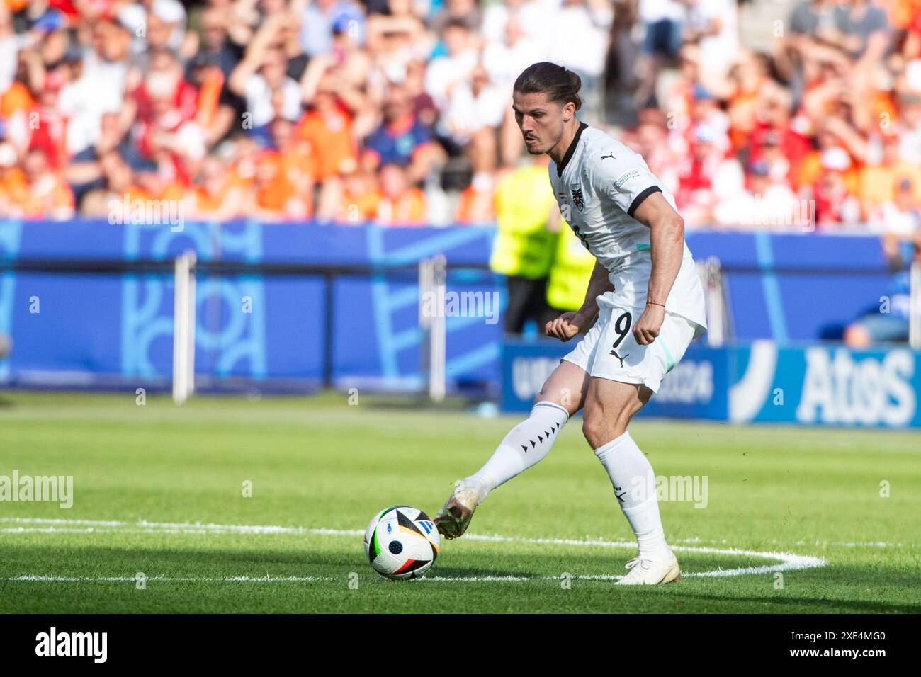 Marcel Sabitzer (Oesterreich, #09) am Ball, GER, Netherlands (NED) vs Austria (AUT), Fussball ...