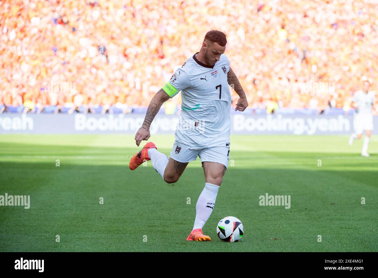 Marko Arnautovic (Oesterreich, #07) am Ball, GER, Netherlands (NED) vs ...