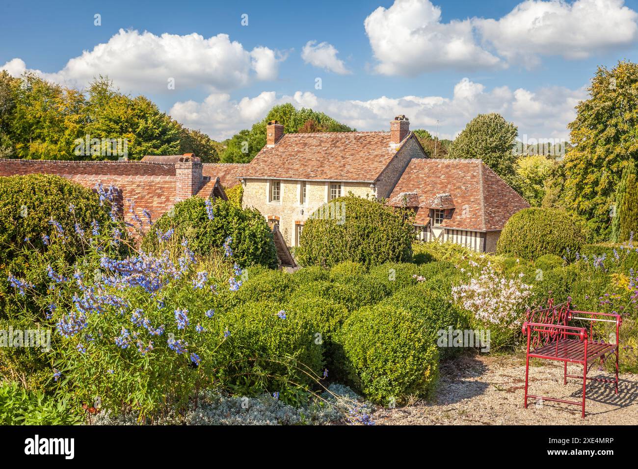 geography / travel, France, Normandy, Old farm in Jardins de Pays d ...