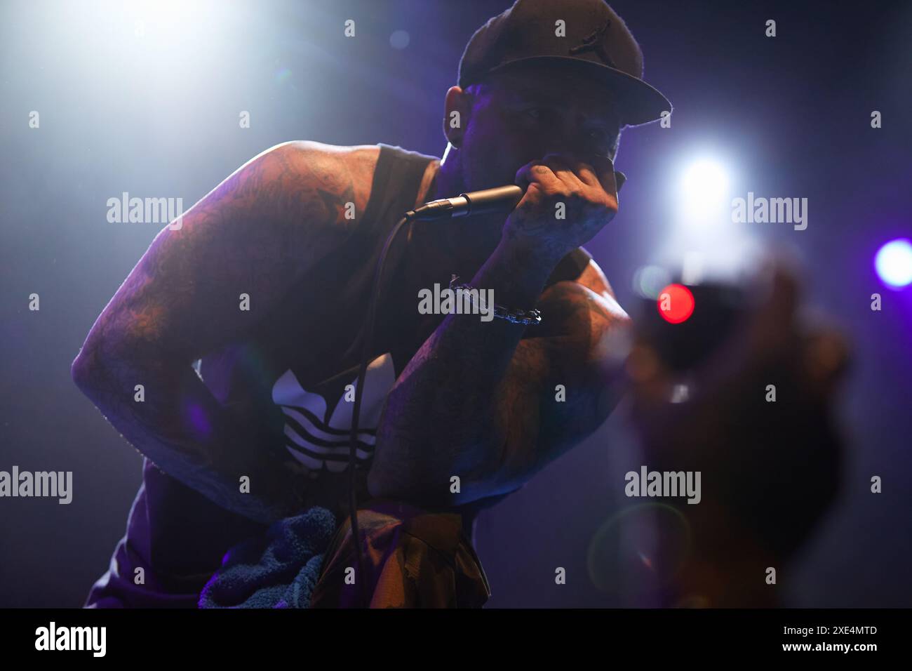 Singer Seth Binzer aka Shifty Shellshock, vocalist of Crazy Town band ...