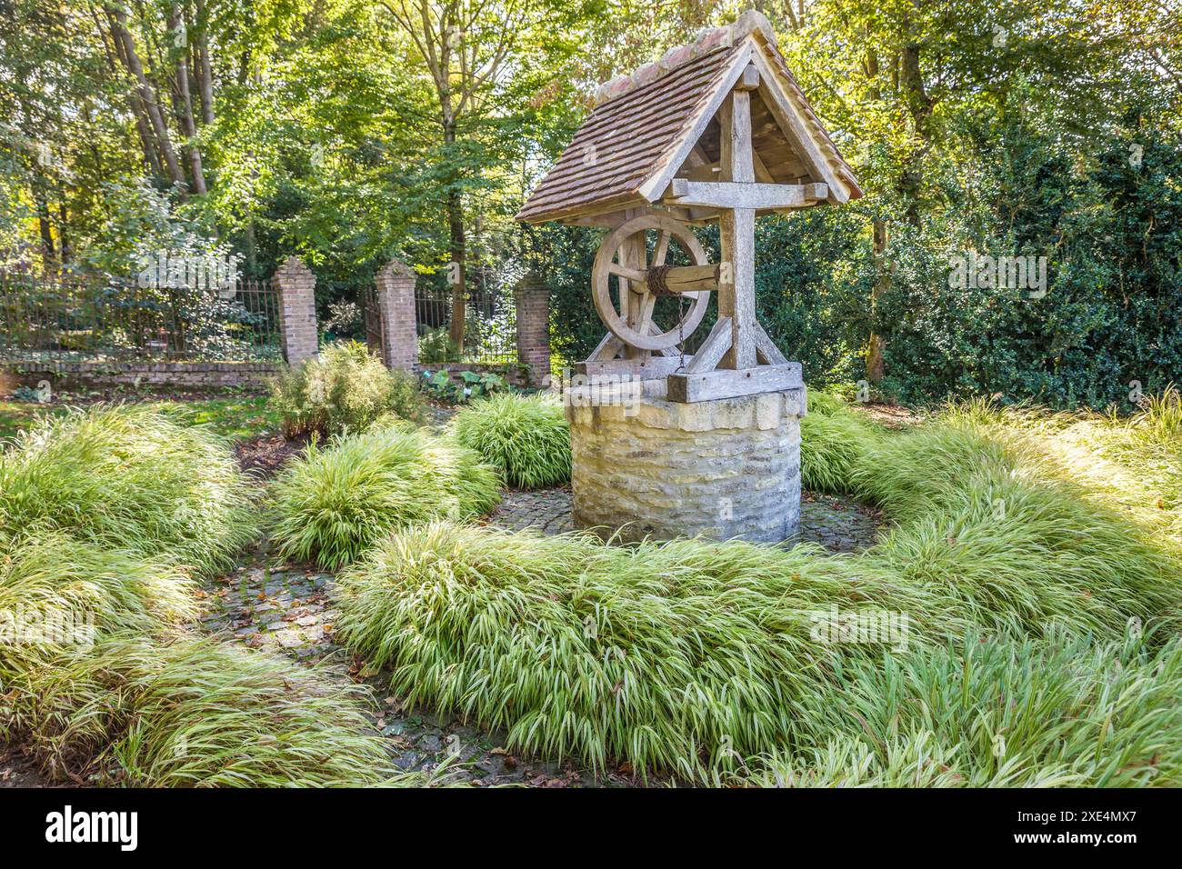 geography / travel, France, Normandy, Old water well in Jardins de Pays ...