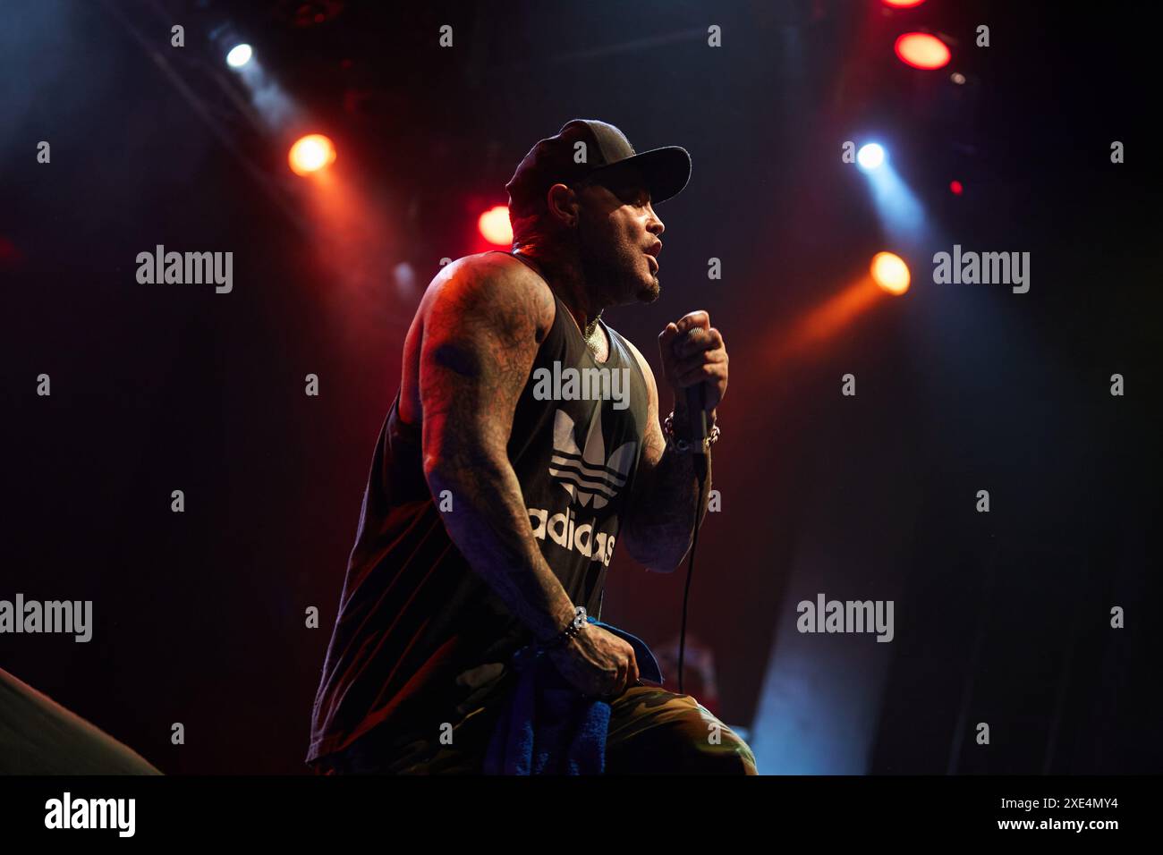 Singer Seth Binzer aka Shifty Shellshock, vocalist of Crazy Town band ...