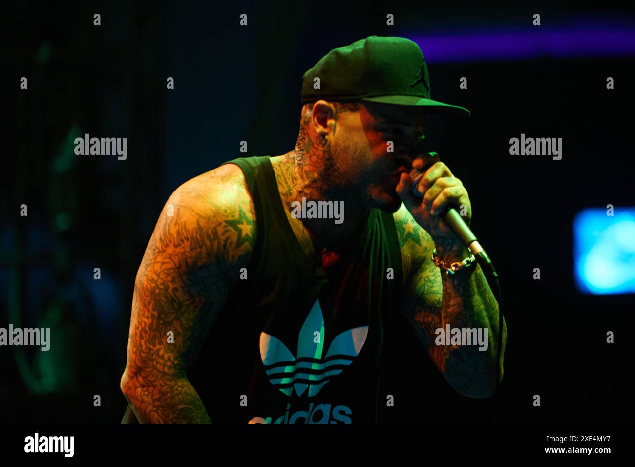 Singer Seth Binzer aka Shifty Shellshock, vocalist of Crazy Town band ...