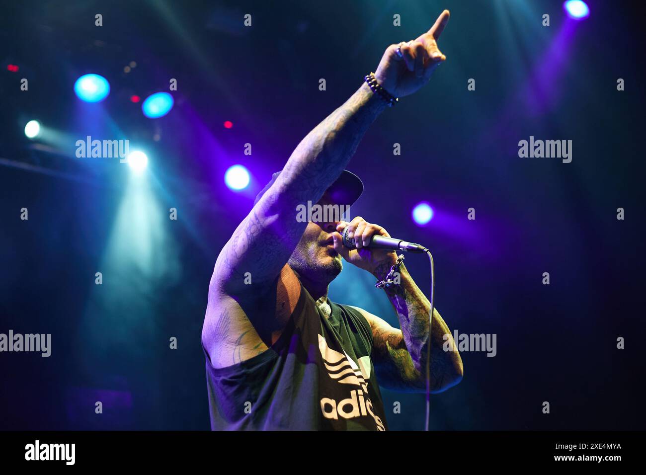 Singer Seth Binzer aka Shifty Shellshock, vocalist of Crazy Town band ...