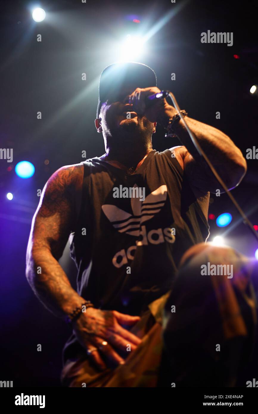 Singer Seth Binzer aka Shifty Shellshock, vocalist of Crazy Town band ...