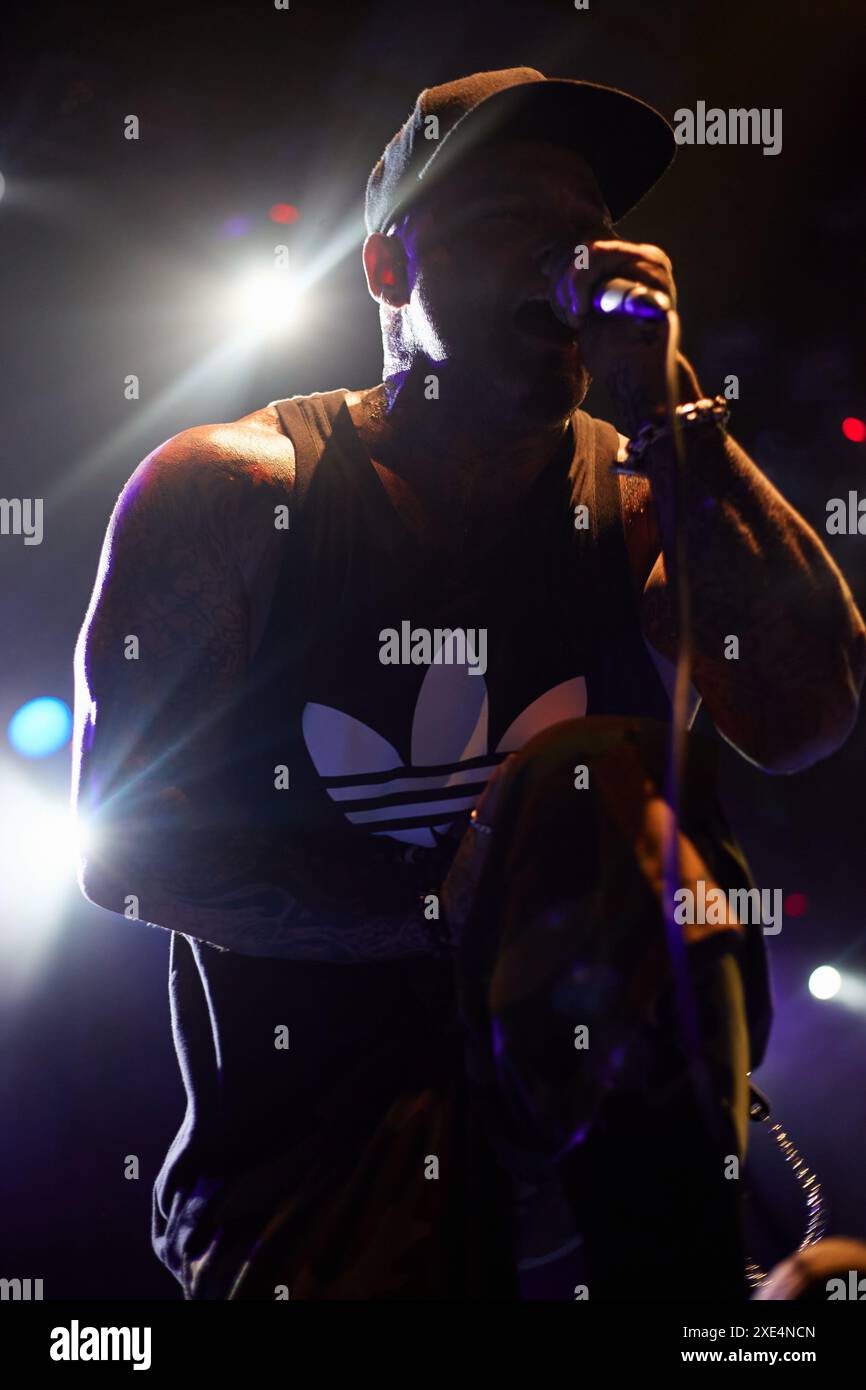 Singer Seth Binzer aka Shifty Shellshock, vocalist of Crazy Town band ...