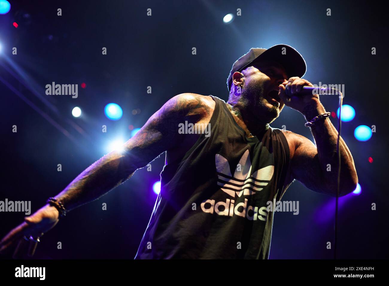 Singer Seth Binzer aka Shifty Shellshock, vocalist of Crazy Town band ...