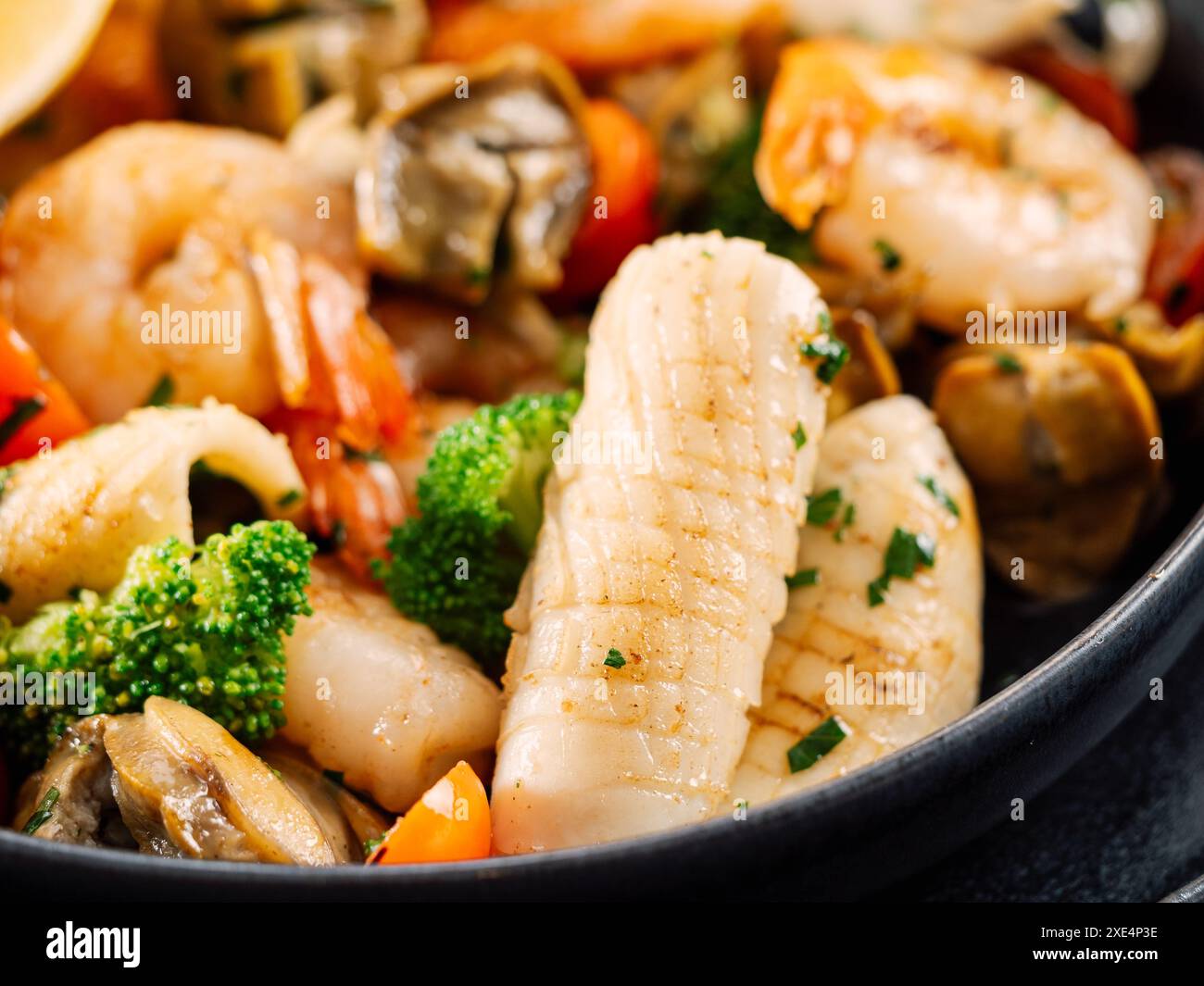 Healthy mixed seafood appetizer hi-res stock photography and images - Alamy
