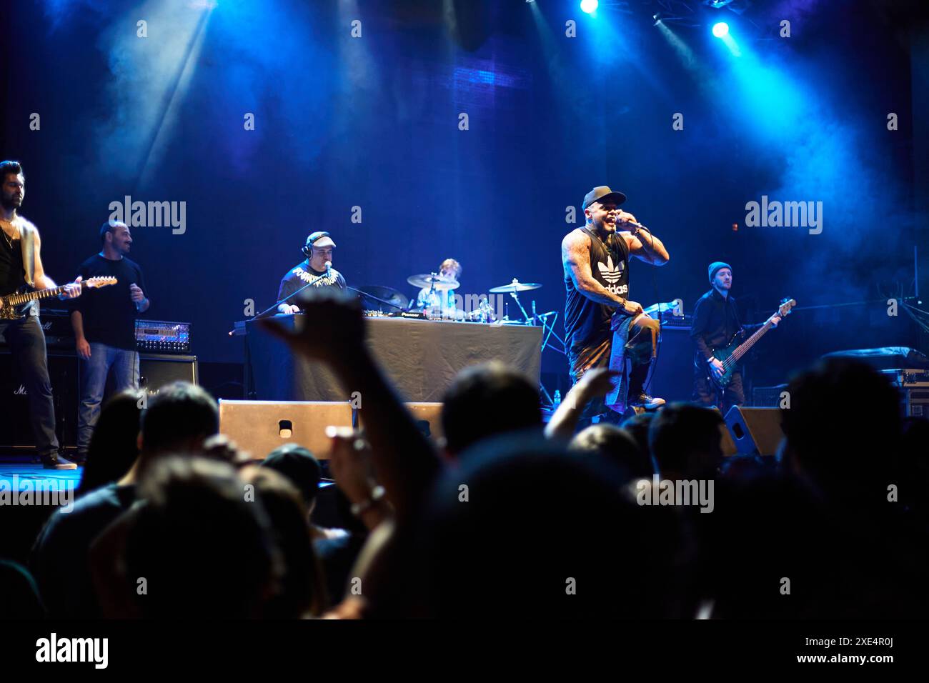 Singer Seth Binzer aka Shifty Shellshock, vocalist of Crazy Town band ...