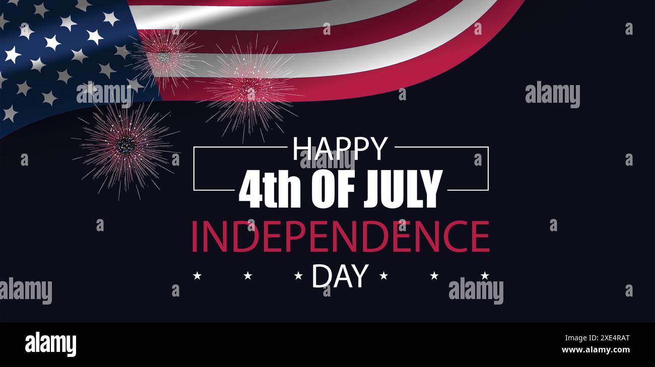 Celebrating Independence The Joyful 4th of July Stock Vector Image ...