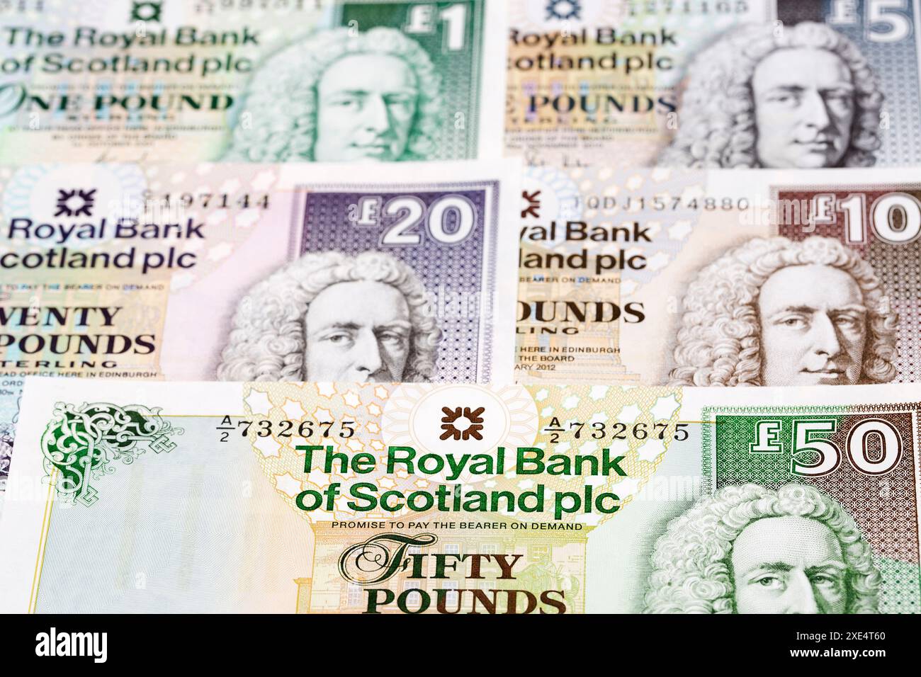 Scottish pound a business background Stock Photo - Alamy