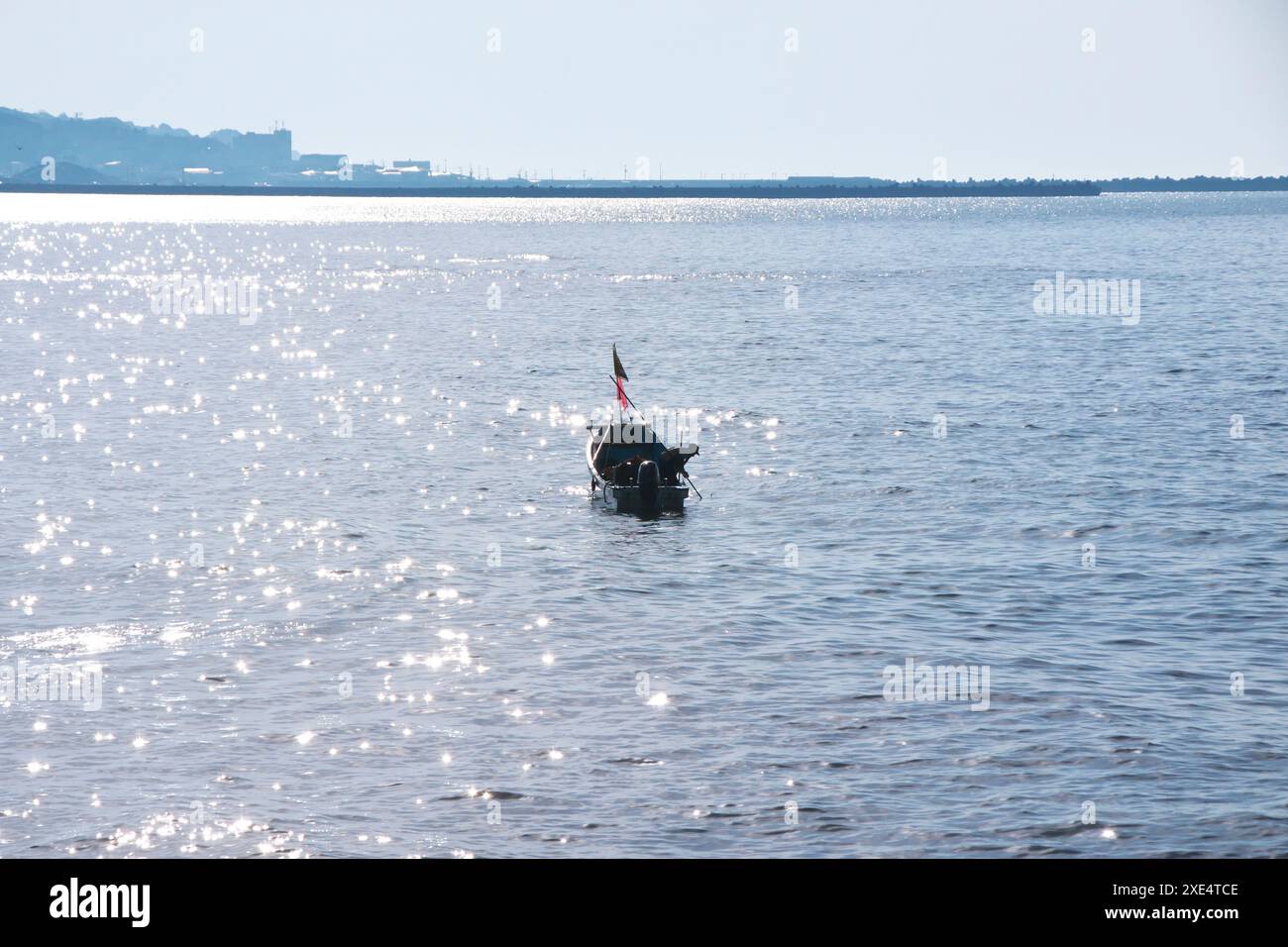 Kombu Kelp fishing boat Stock Photo - Alamy