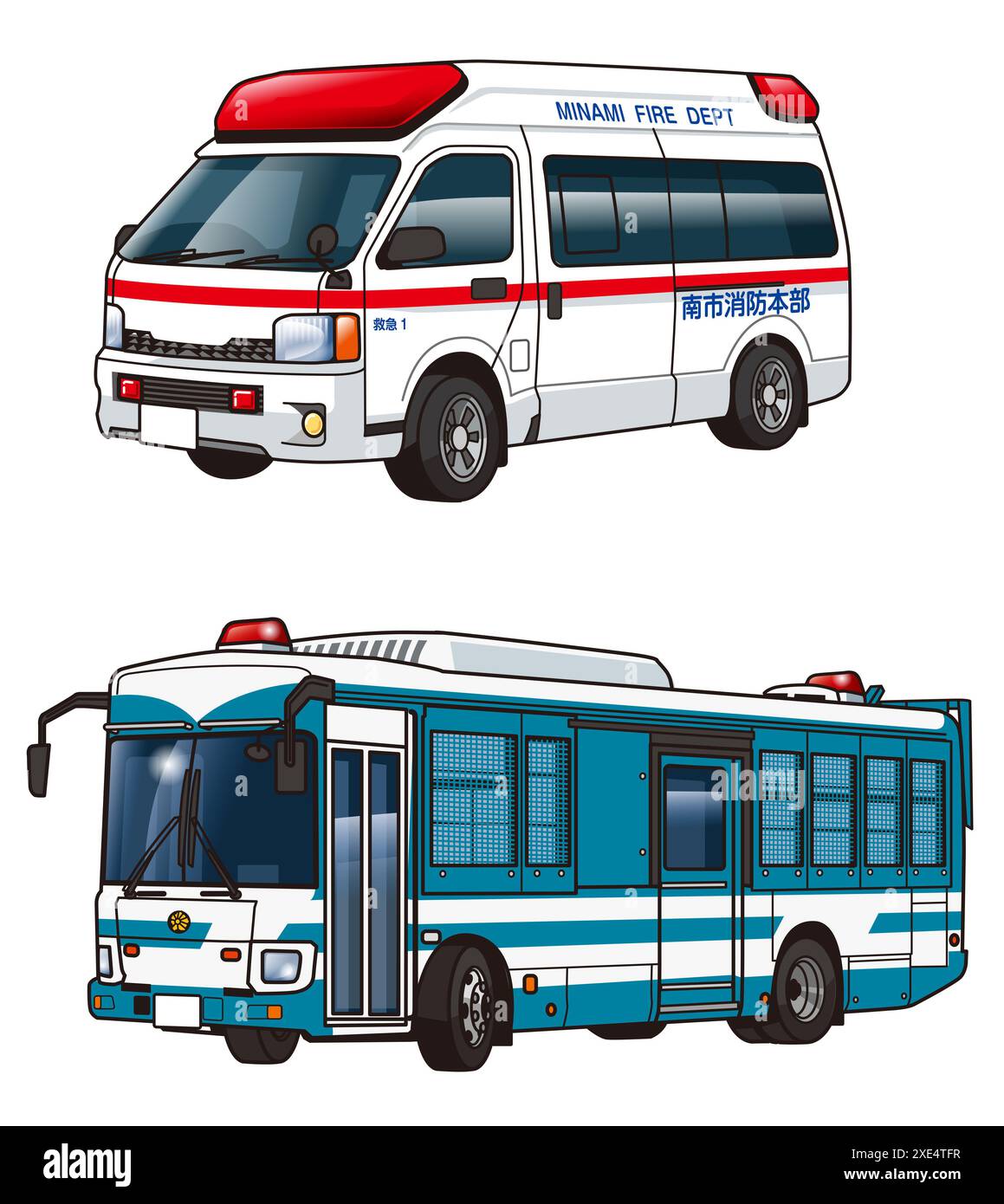 Ambulance and police vehicle Stock Photo - Alamy