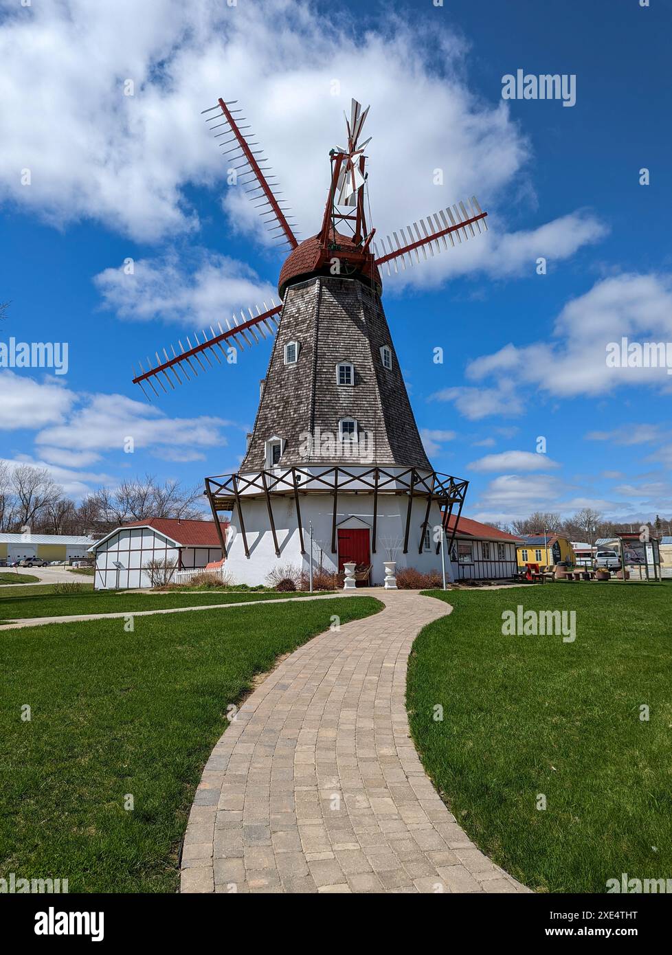 Views of danish windmill in elk horn usa Stock Photo - Alamy