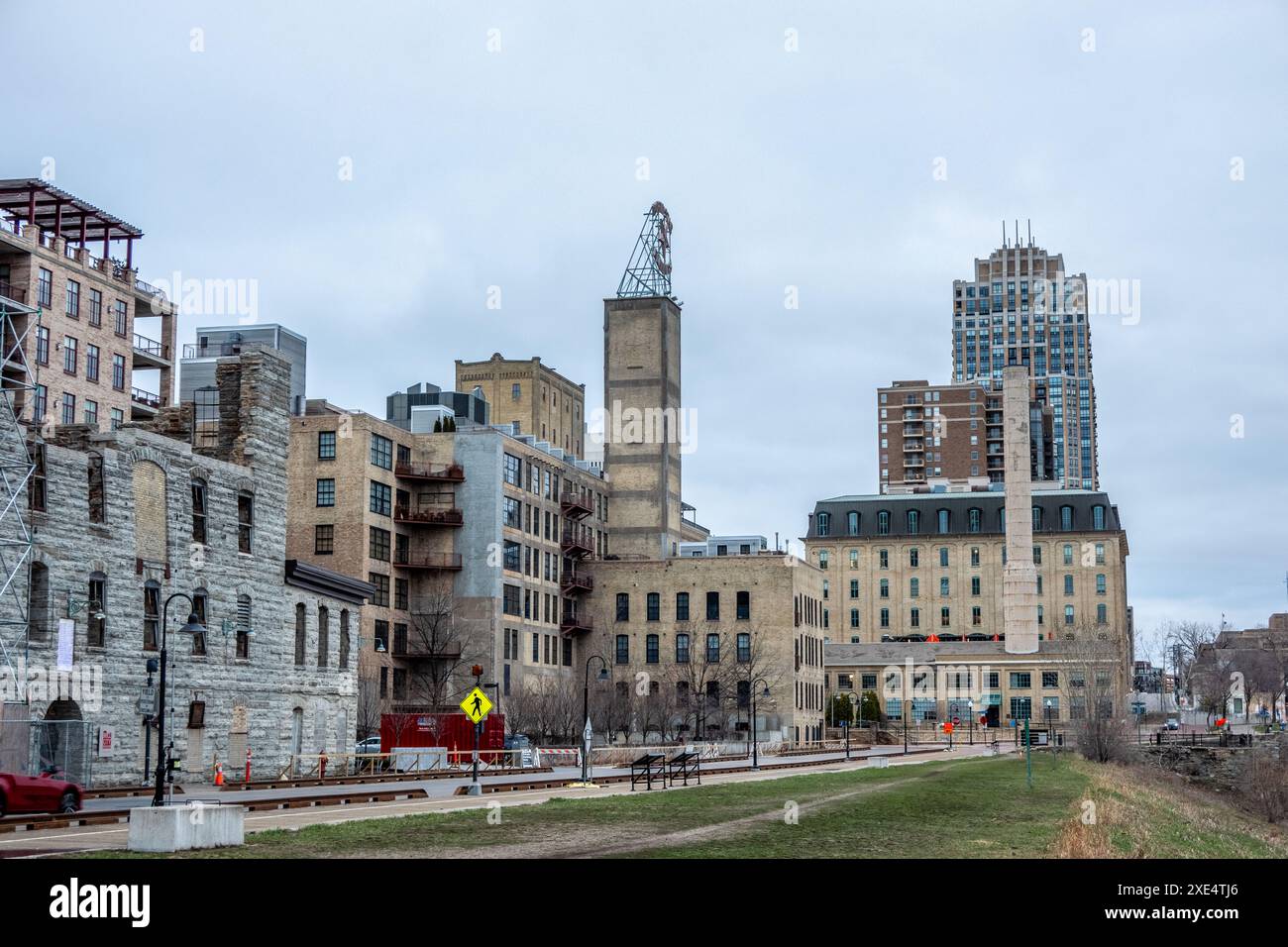 Minneapolis City Photo downtown skyline Minnesota early spring Stock ...