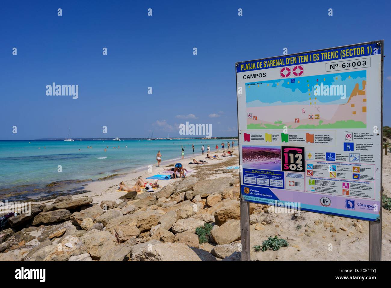 Es Trenc beach Stock Photo - Alamy