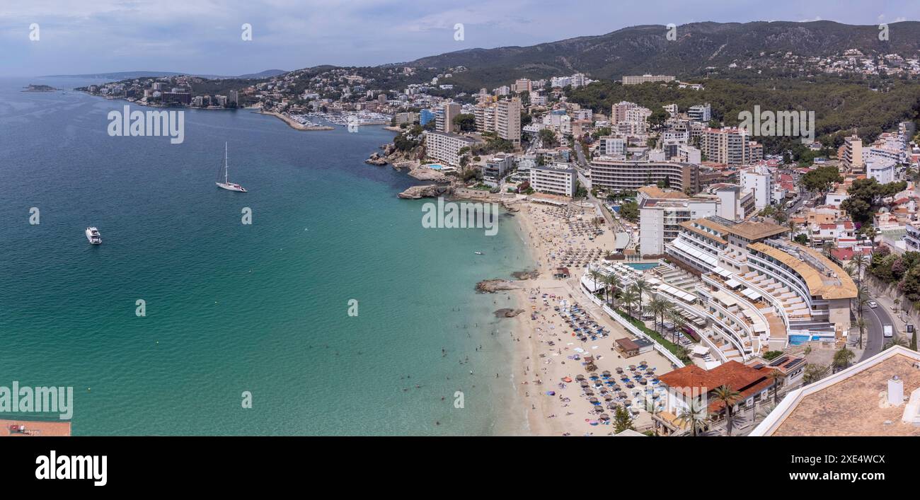 Beach and coastline of Cala Major Stock Photo - Alamy