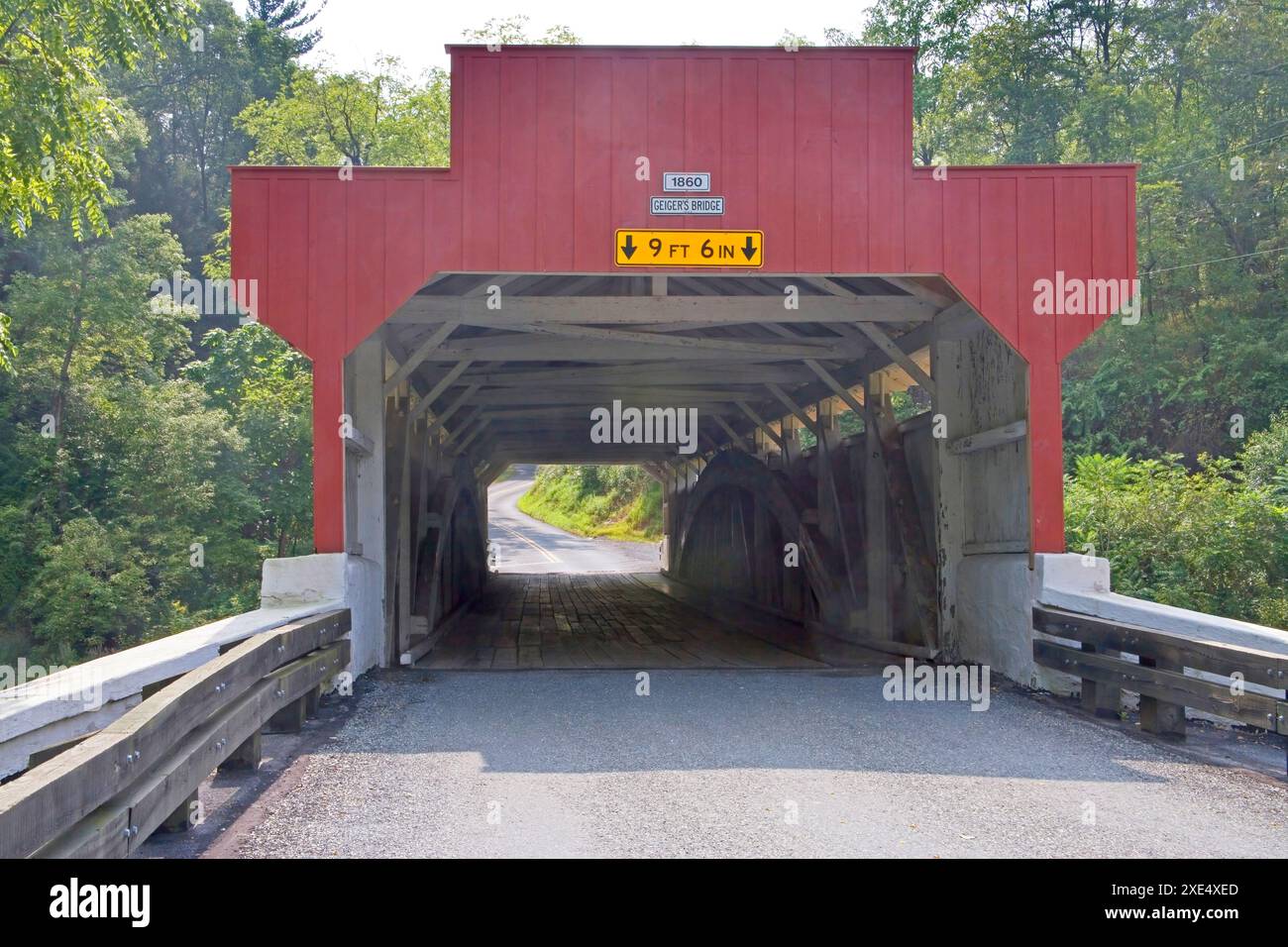 geigers historic covered bridge in lehigh county pennsylvania Stock ...