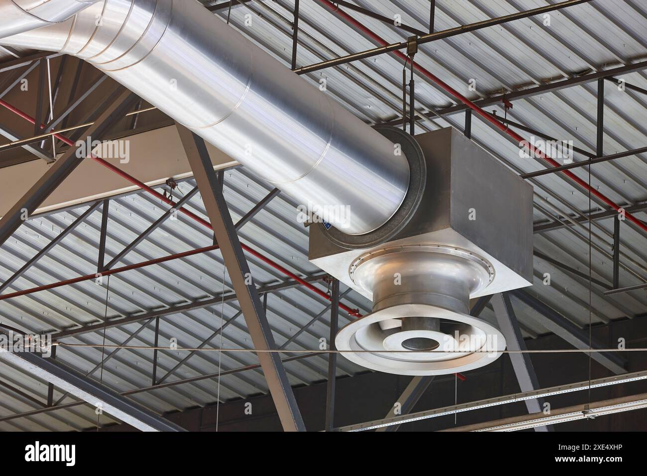 Industrial air refrigeration distribution pipeline detail. Building ... Industrial air refrigeration distribution pipeline detail. Building ...