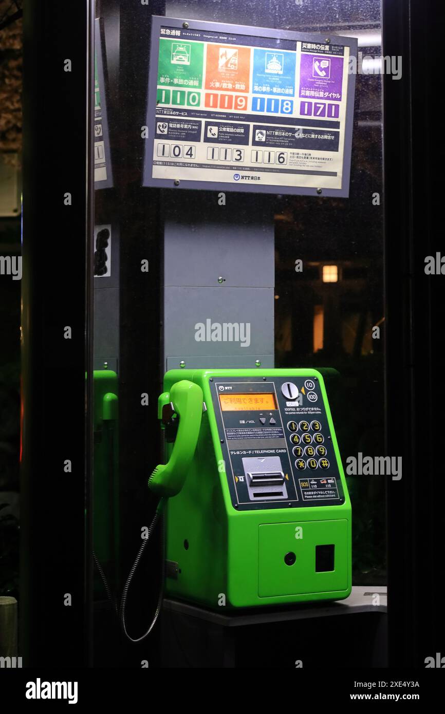 Coin operated public phone box hi-res stock photography and images - Alamy