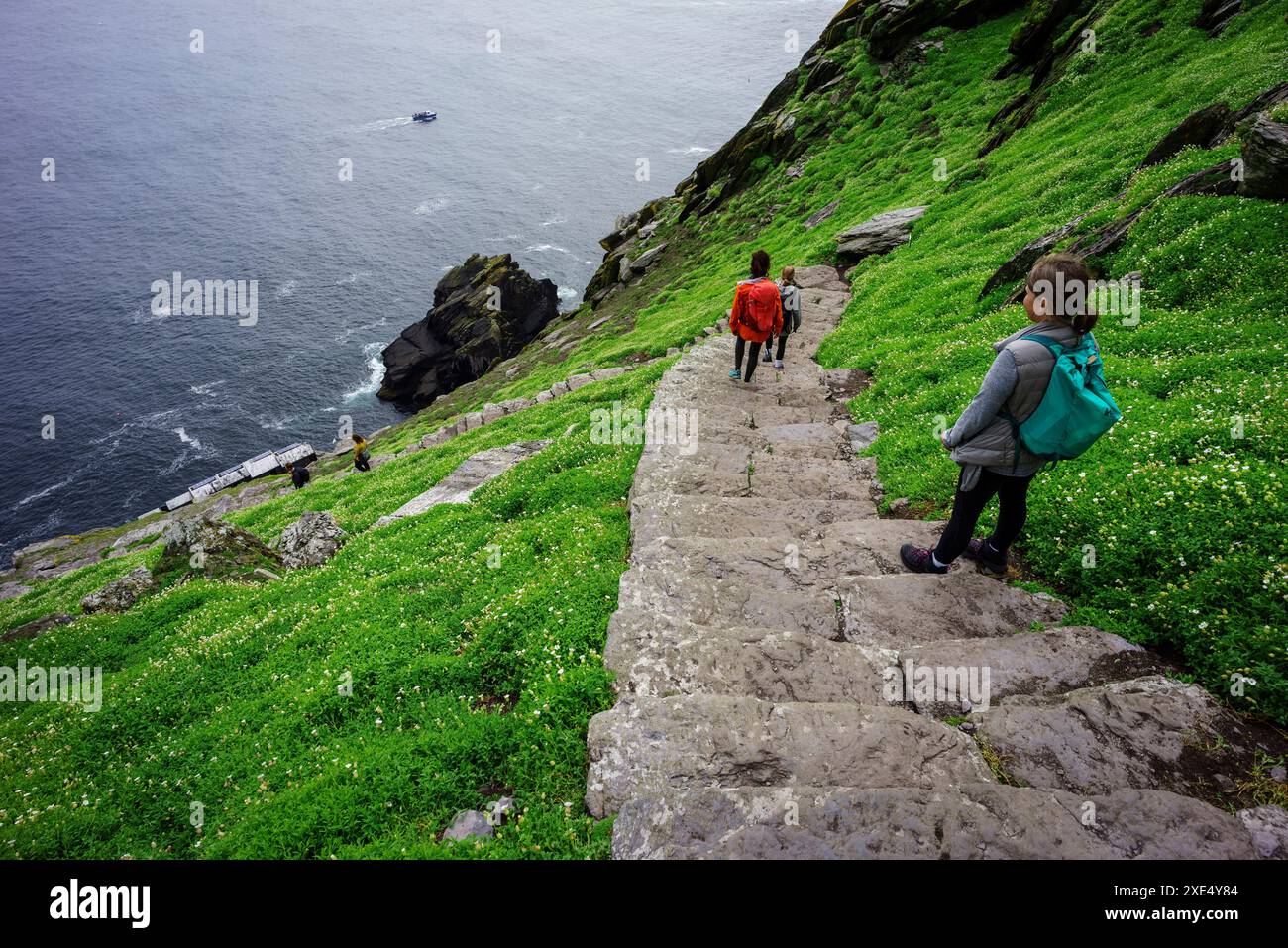 Steep steps on hiking path hi-res stock photography and images - Alamy