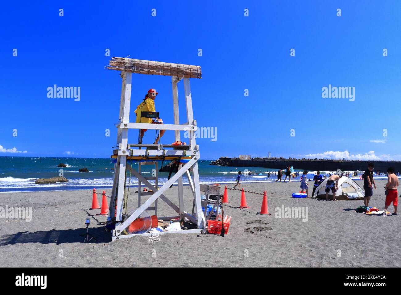 Surf patrol at Oiso Beach Stock Photo - Alamy