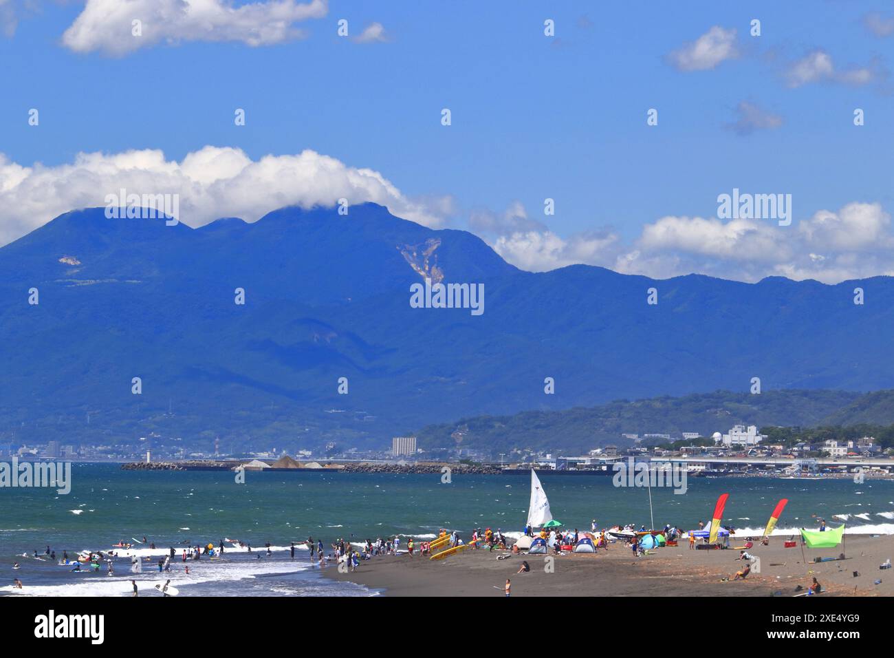 Hiratsuka beach in summer, Kanagawa Prefecture Stock Photo - Alamy