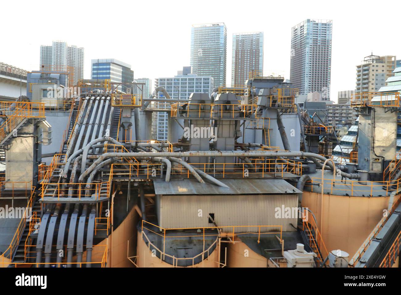 Cement plant and buildings Stock Photo - Alamy